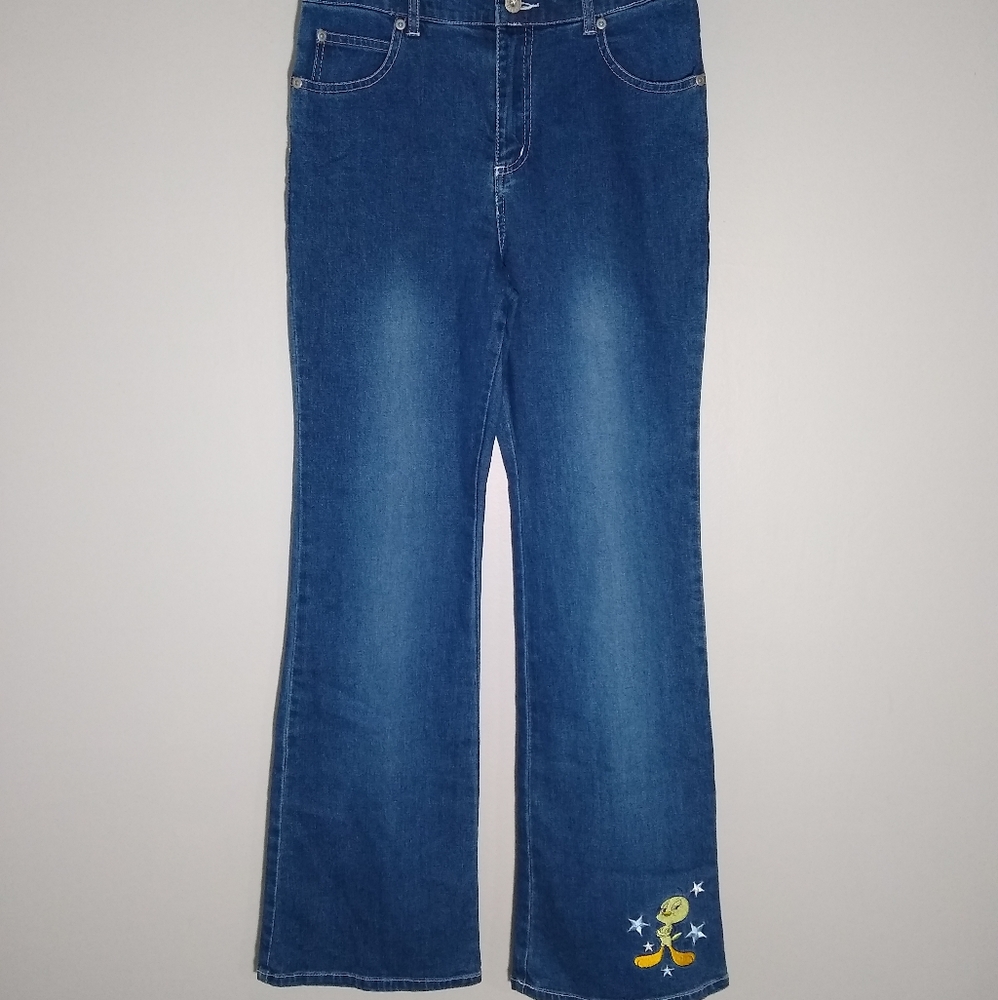 Retro Looney Tunes Tweety Girl/Juniors Jeans Sz.16 - Gem